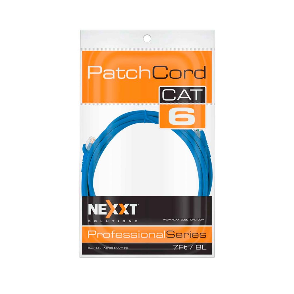 CABLE PATCH CORD CAT 6 2.1M AZUL NEXXT AB361NXT13 - NES