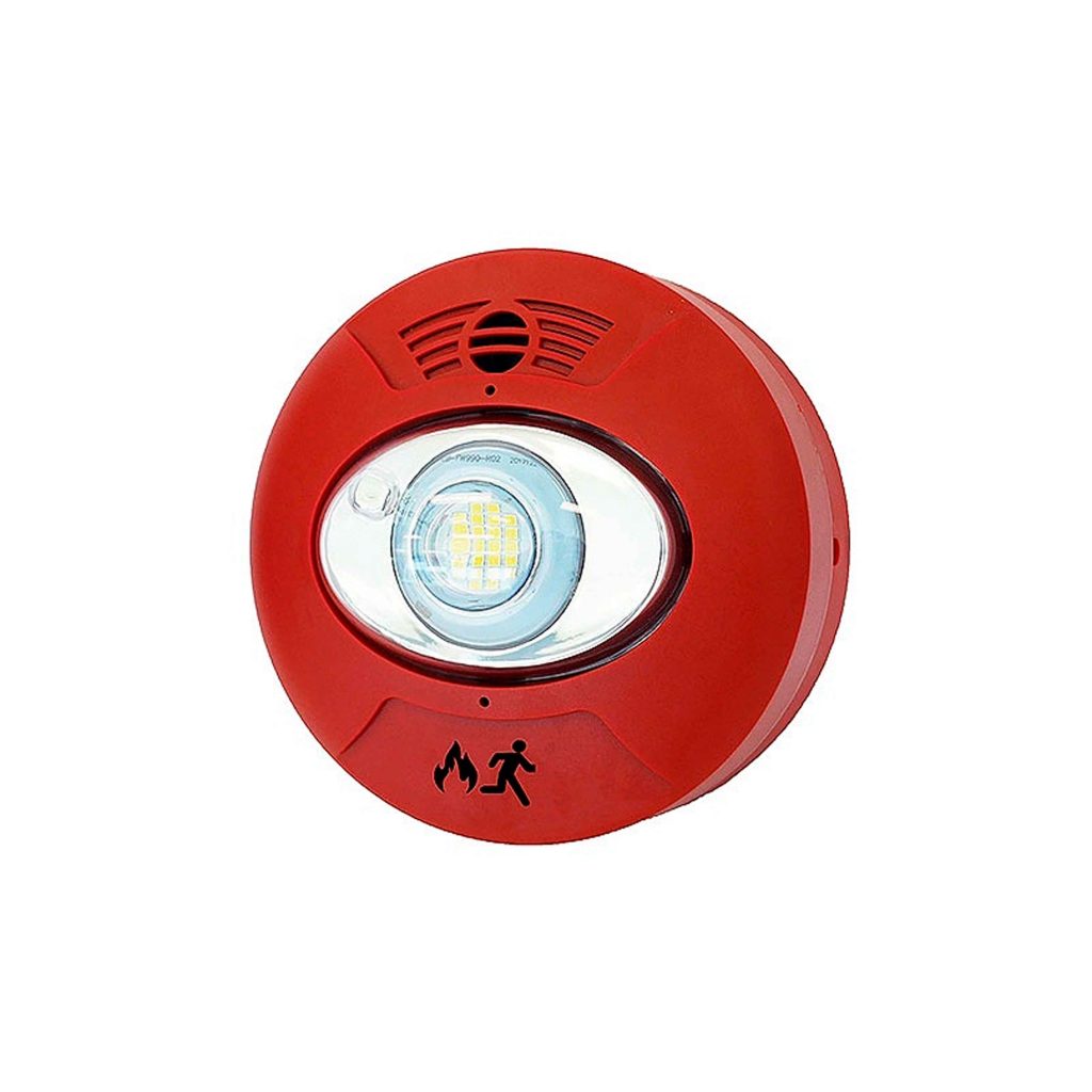 SIRENA CON LUZ ESTROBO CONVENCIONAL MAPLE ARMOR FW962G-R - NES