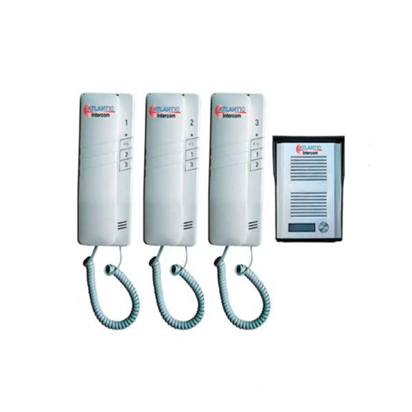 KIT INTERCOMUNICADOR 1 PUNTO 3 TELEFONOS ATLANTIC PE-2703 - NES